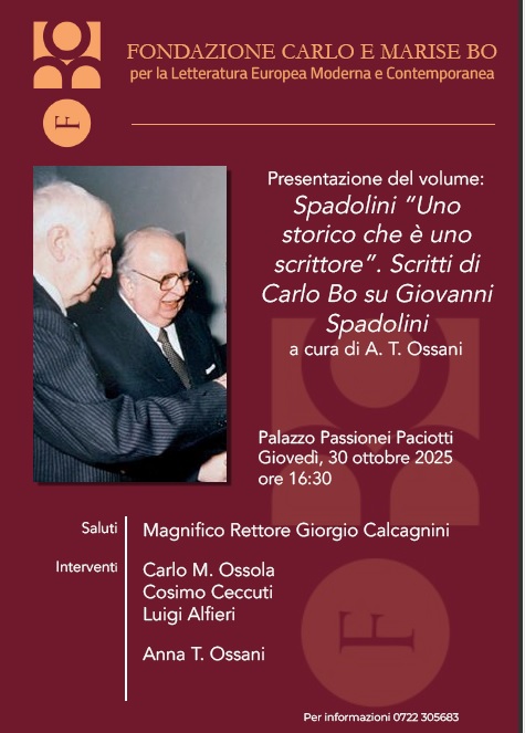 Carlo Bo racconta Spadolini - Il Nuovo Amico
